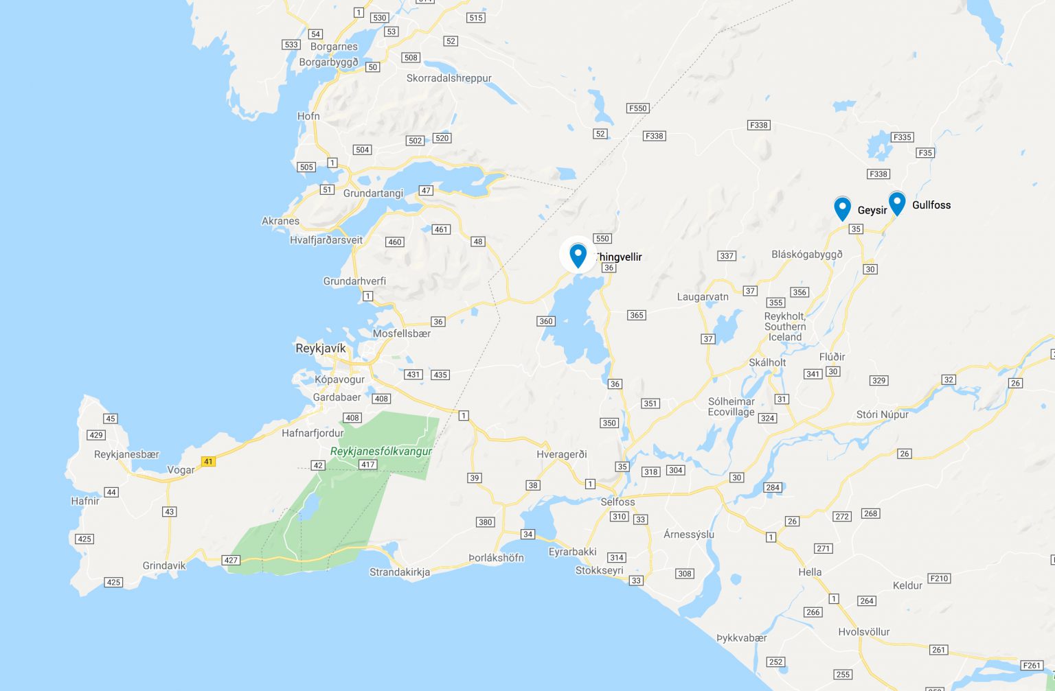 Golden Circle Route i Reykjavik | Reykjaviktips